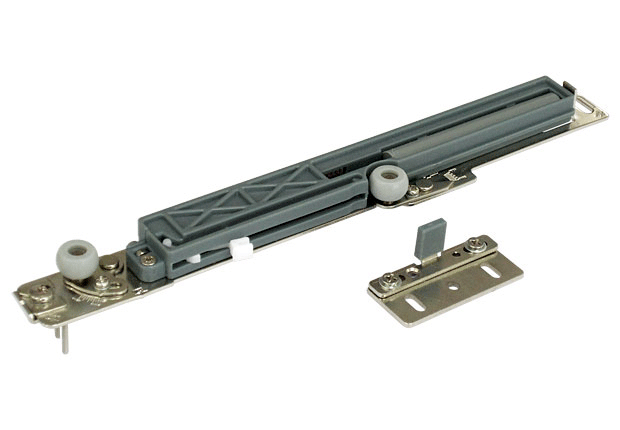 Soft close sliding door mechanism